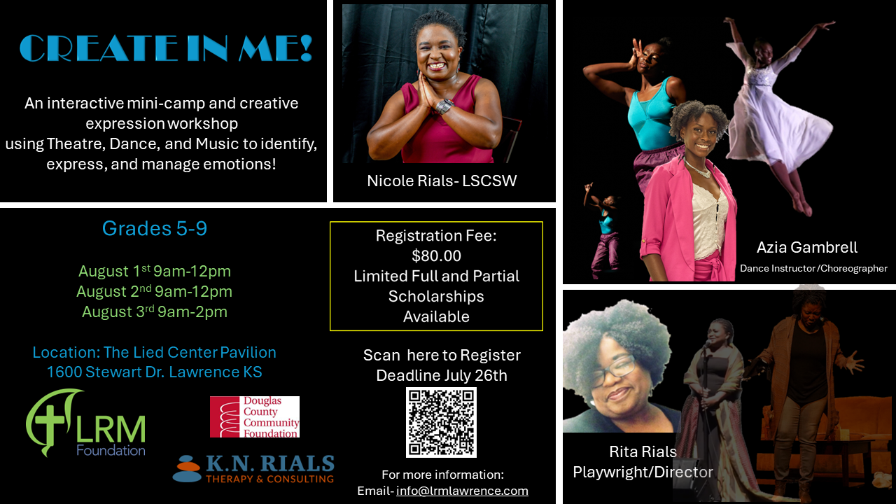 Create In Me Interactive Mini-Camp and Creative Expression Workshop - Life Restoration Ministries